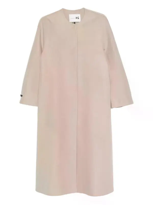 MANZONI 24 Single-breasted Coat - Neutrals