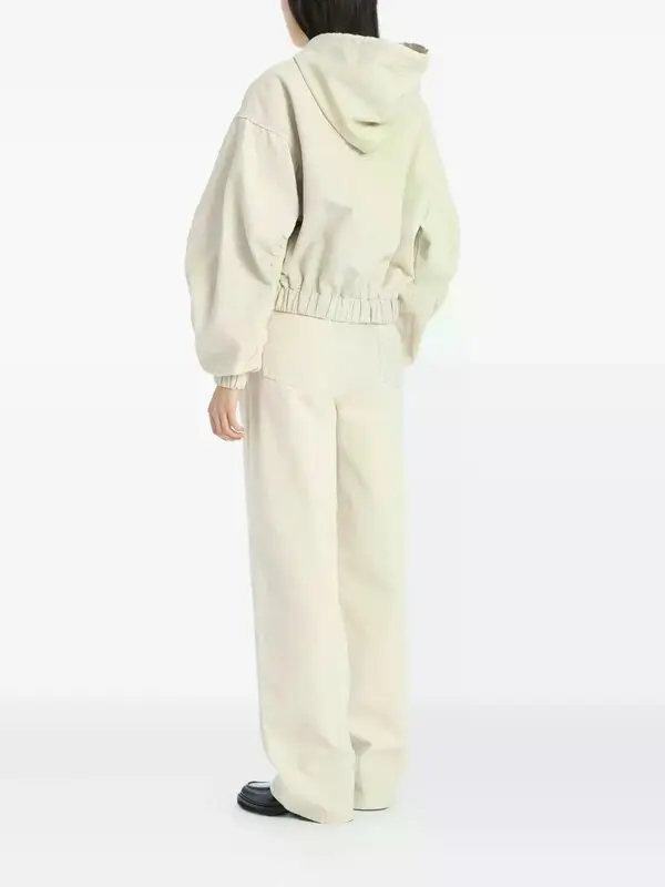 ROTATE BY BIRGER CHRISTENSEN Embroidered Cotton Straight-leg Jeans