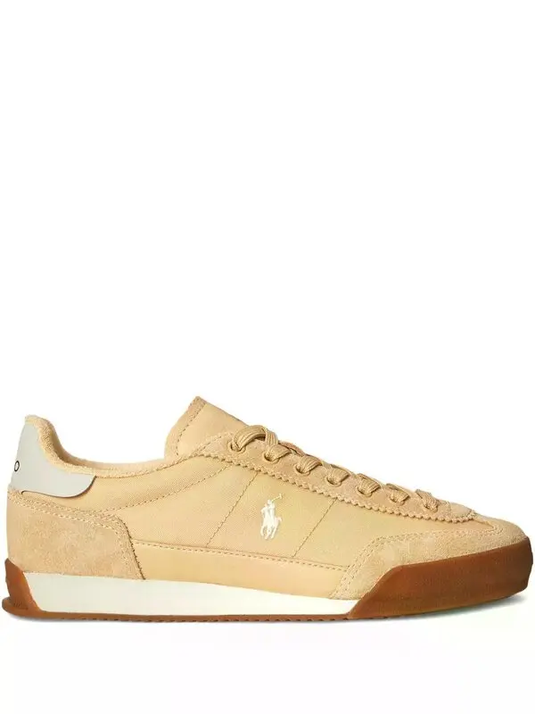 Polo Ralph Lauren Chamois Suede Panelled Lace-up Sneakers - Neutrals