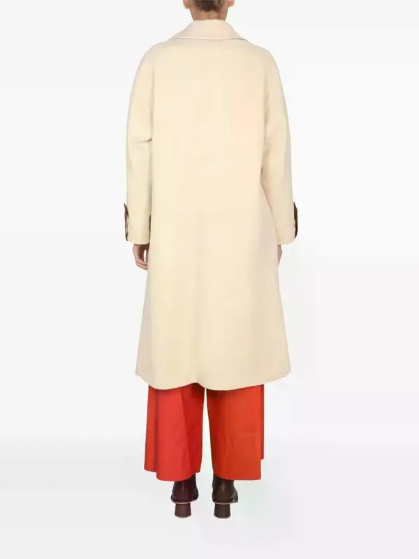 ALYSI Wool-blend Coat With Button Cuffs