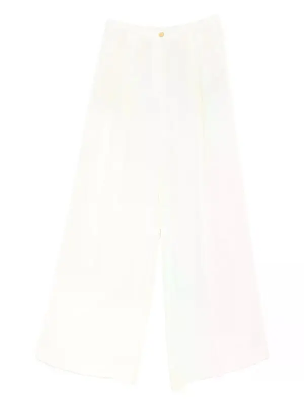 FORTE_FORTE Pleated Wide-leg Trousers - Neutrals