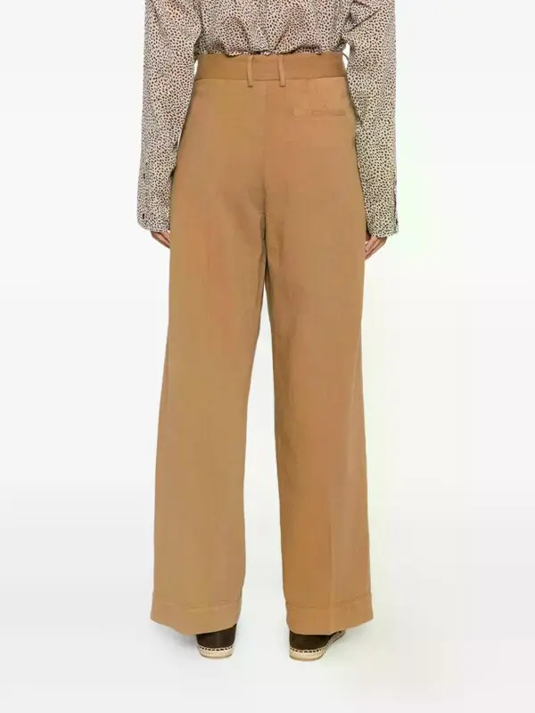 FORTE_FORTE Cotton Pleated Trousers