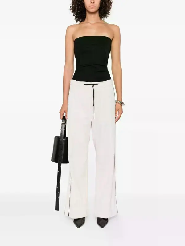 ST. AGNI Elasticated Waistband Track Pants - Neutrals