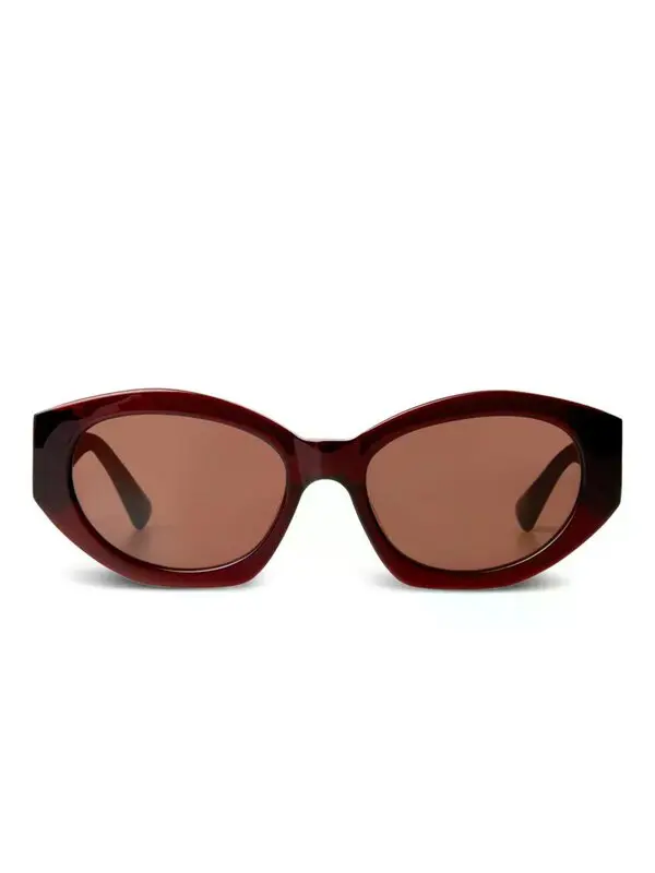 TEMPERLEY LONDON Oval Frame Sunglasses - Red