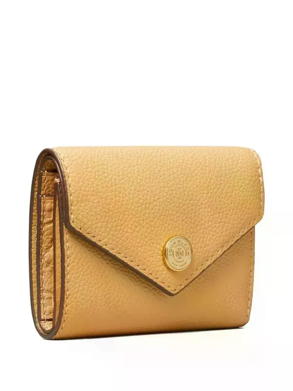 Tory Burch Pebble Textured Leather Envelope Wallet