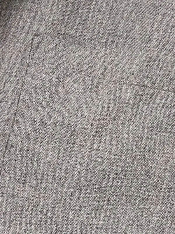 THE ELDER STATESMAN Oversized Wool And Cashmere-blend Shirt - Silver