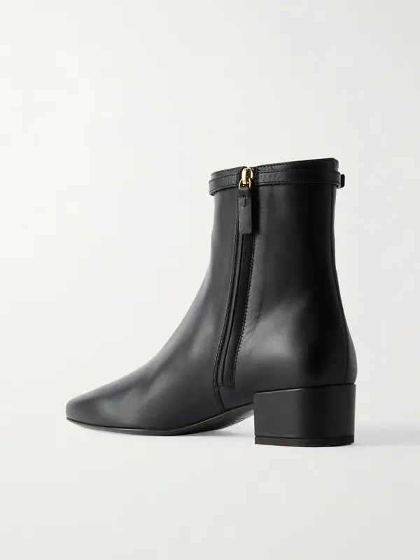 TOD'S Leather Ankle Boots - Black