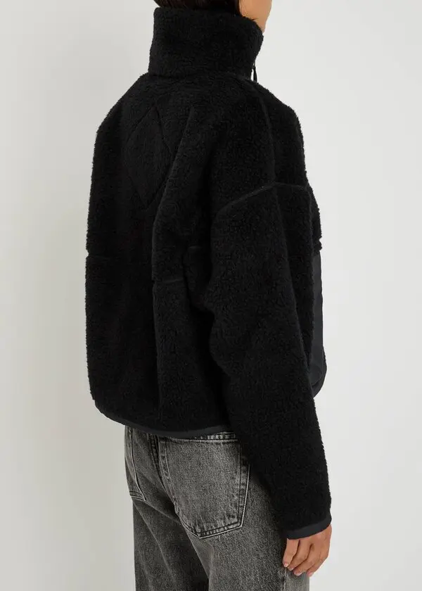 Canada Goose Simcoe Fleece Jacket With High Neck And Drop Shoulder - Black