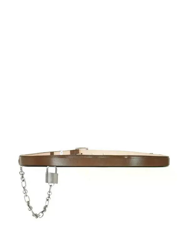 Balmain Engraved Leather Belt