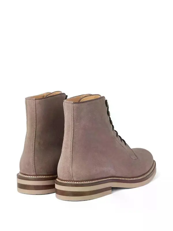 Brunello Cucinelli Suede Lace-up Boots