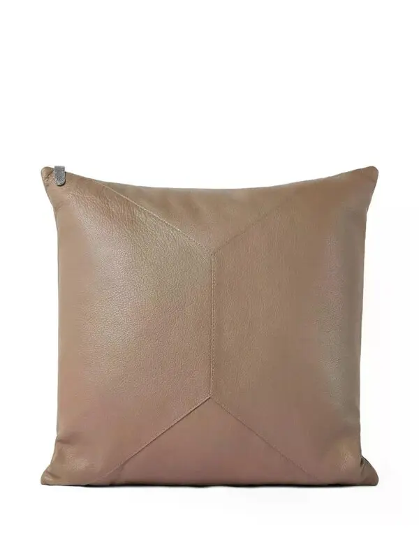 Brunello Cucinelli Leather Cushion - Brown