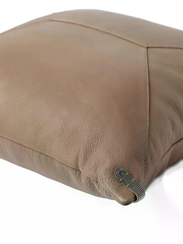 Brunello Cucinelli Leather Cushion - Brown