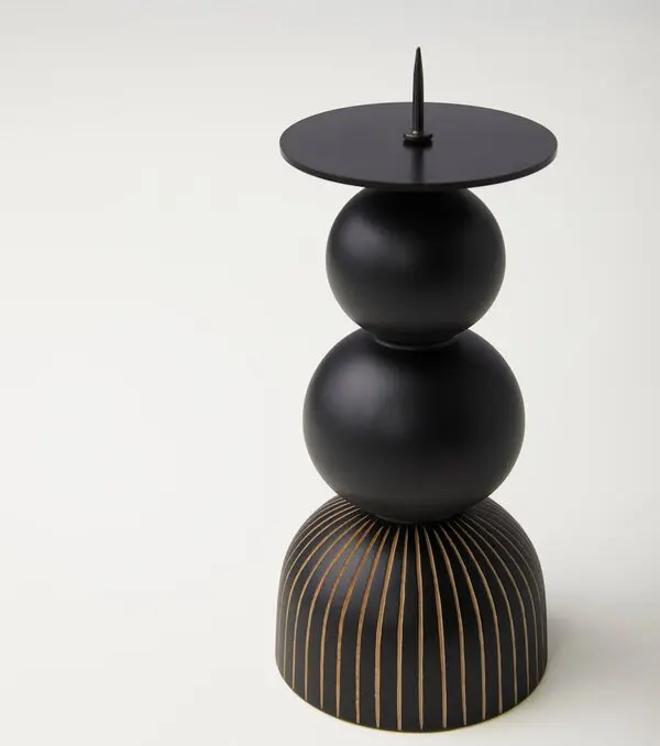ZANAT Aurora Large Wood Candle Holder Ludovica And Roberto Palomba