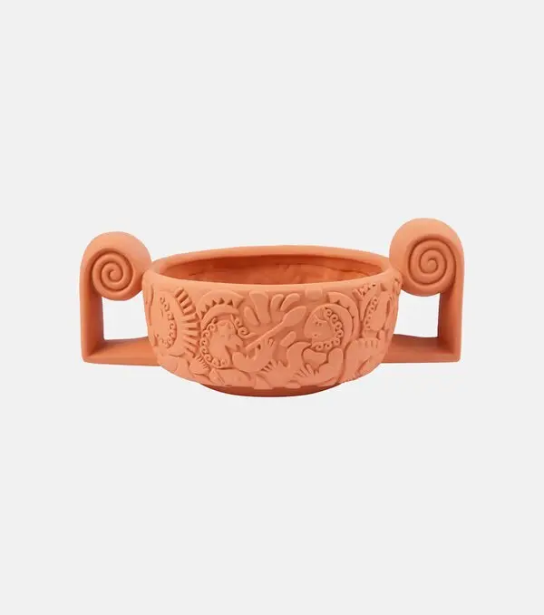 SELETTI Magna Graecia Terracotta Centerpiece Antonio Arico - Orange
