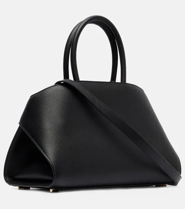 FERRAGAMO Hug Leather Tote Bag - Black