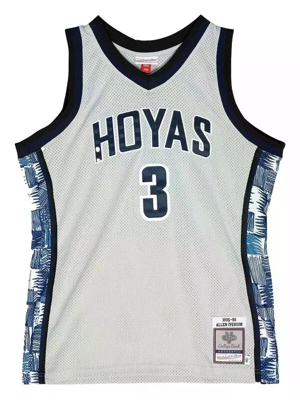 Mitchell & Ness Ncaa Georgetown 1995 Allen Iverson Basketball Jersey - Grey