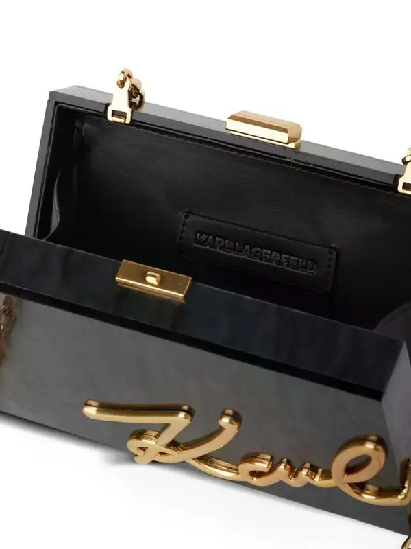 Karl Lagerfeld Marble Effect Clutch Bag
