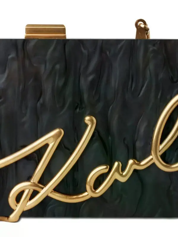 Karl Lagerfeld Marble Effect Clutch Bag