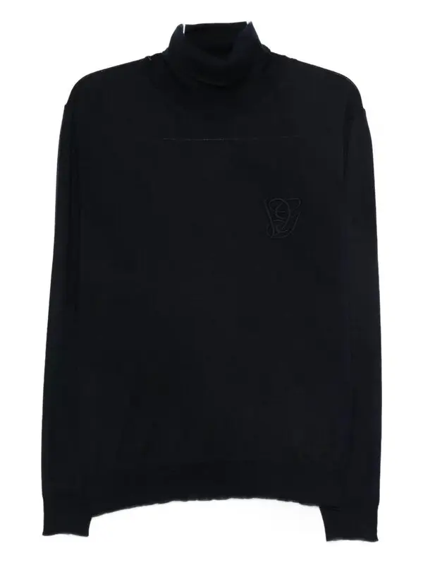 Valentino Garavani Embroidered Logo Turtleneck Sweater