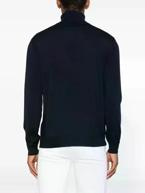 Valentino Garavani Embroidered Logo Turtleneck Sweater