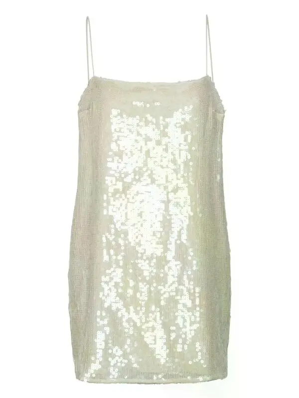 ROTATE BY BIRGER CHRISTENSEN Sequin Mini Dress - Neutrals