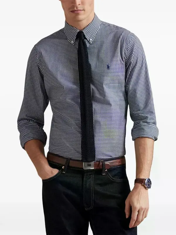 Polo Ralph Lauren Gingham Long-sleeved Shirt - Blue