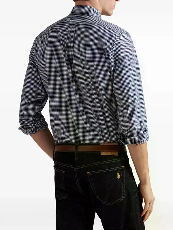 Polo Ralph Lauren Gingham Long-sleeved Shirt - Blue