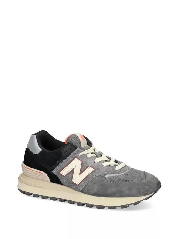 NEW BALANCE 574 Panelled Lace-up Sneakers - Grey