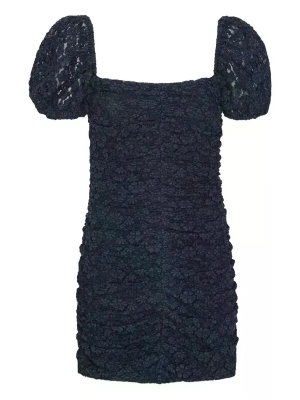 ROTATE BY BIRGER CHRISTENSEN Puff-sleeve Mini Dress - Blue