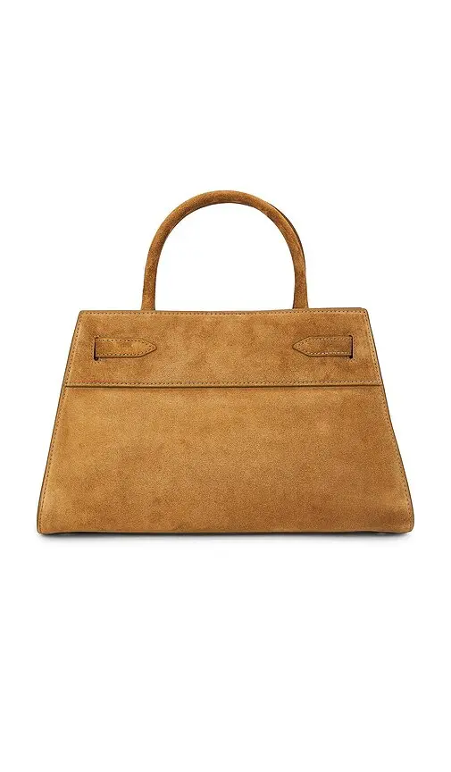 Veronica Beard Suede Dash Bag With Gold-tone Hardware - Brown