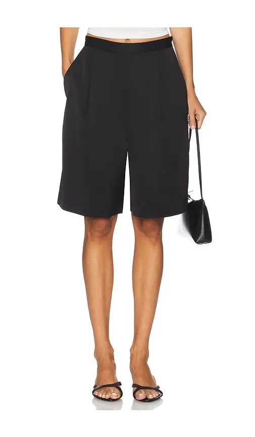 Susana Monaco Satin Shorts - Black