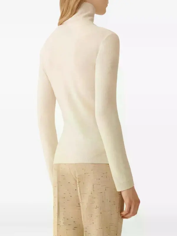 Fabiana Filippi Sequin Embellished Roll Neck Jumper