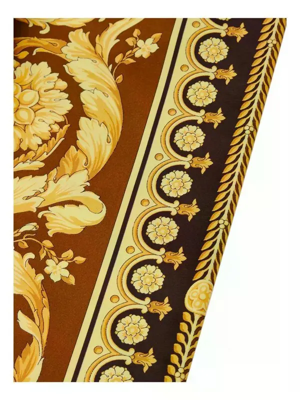 Versace Barocco Print Leggings - Brown