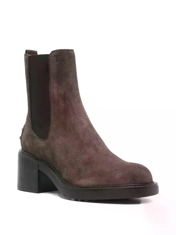 TOD'S Logo-embossed Suede Chelsea Boots