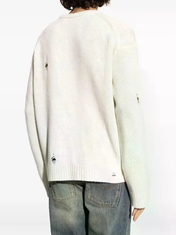 Zadig&Voltaire Skull Embroidered Distressed Sweater