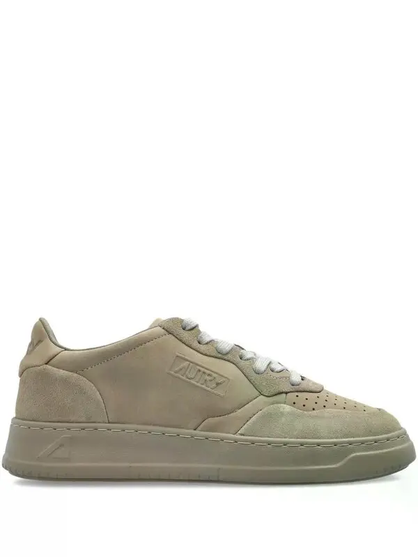 AUTRY Medalist Perforated Suede Low-top Sneakers - Neutrals