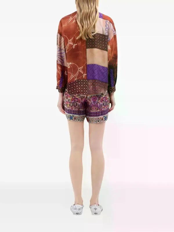 PIERRE-LOUIS MASCIA Patchwork Print Shirt