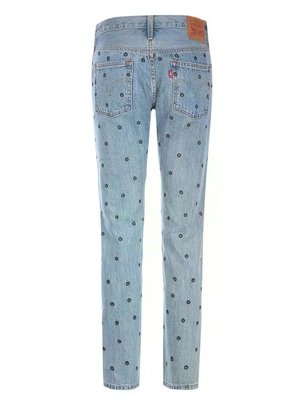 LEVI'S X 10 Corso Como Embroidered Cotton Jeans