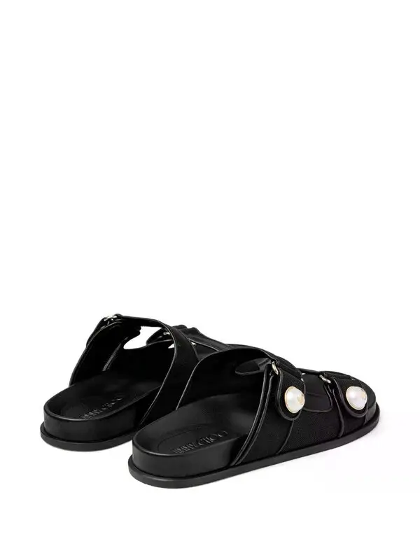 JIMMY CHOO Fayence Sandals With Jc Pearls