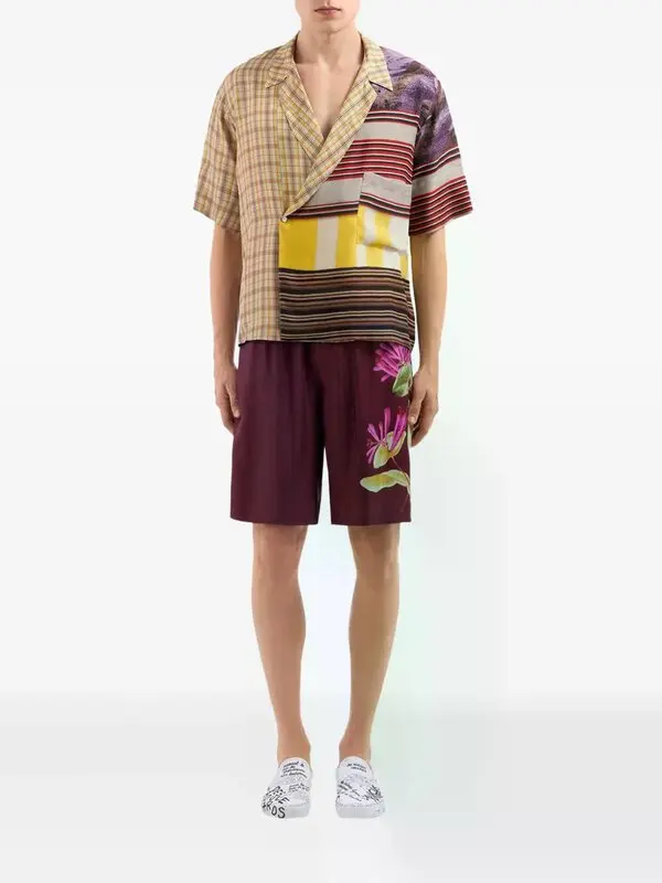 PIERRE-LOUIS MASCIA Panelled Silk Shirt