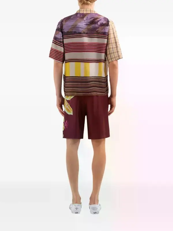PIERRE-LOUIS MASCIA Panelled Silk Shirt