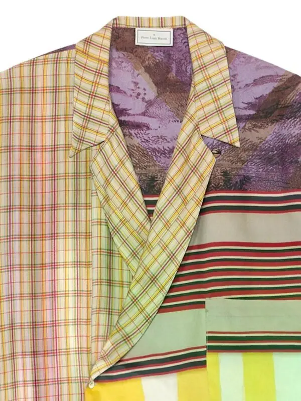 PIERRE-LOUIS MASCIA Panelled Silk Shirt