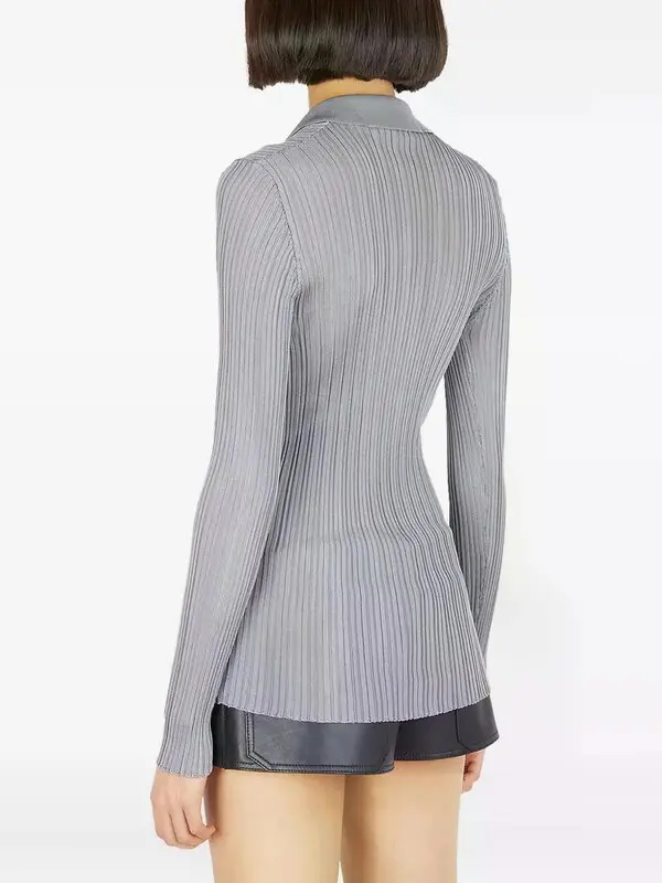 DURAZZI MILANO Ribbed Polo-neck Top