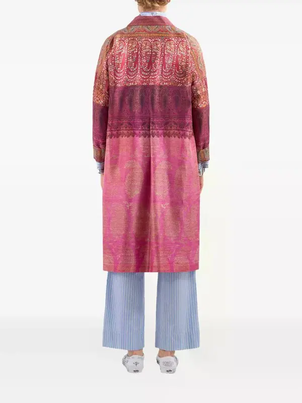 PIERRE-LOUIS MASCIA Paisley-print Double-breasted Coat