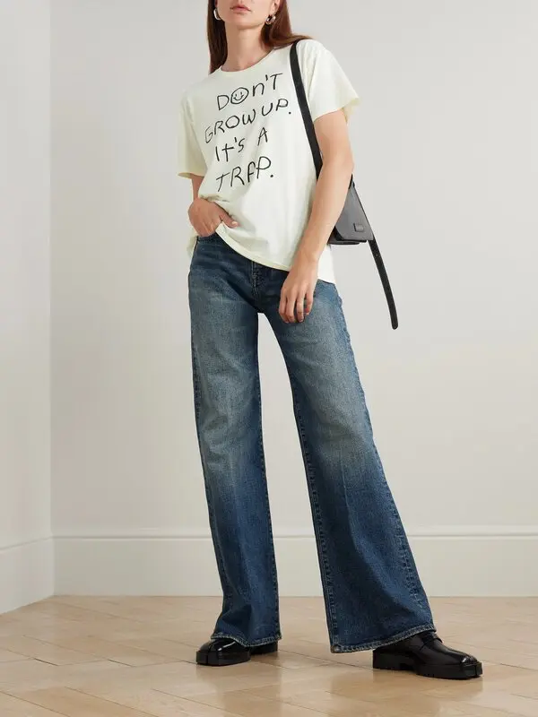 R13 Charlotte Distressed High-rise Bootcut Jeans
