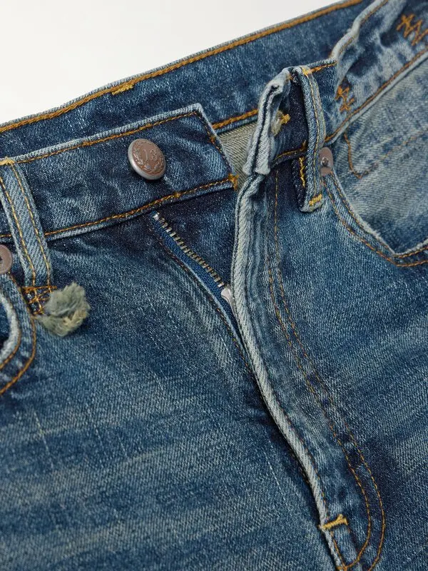 R13 Charlotte Distressed High-rise Bootcut Jeans