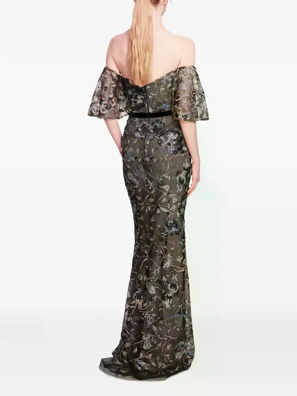 Marchesa Climbing Vine Gown