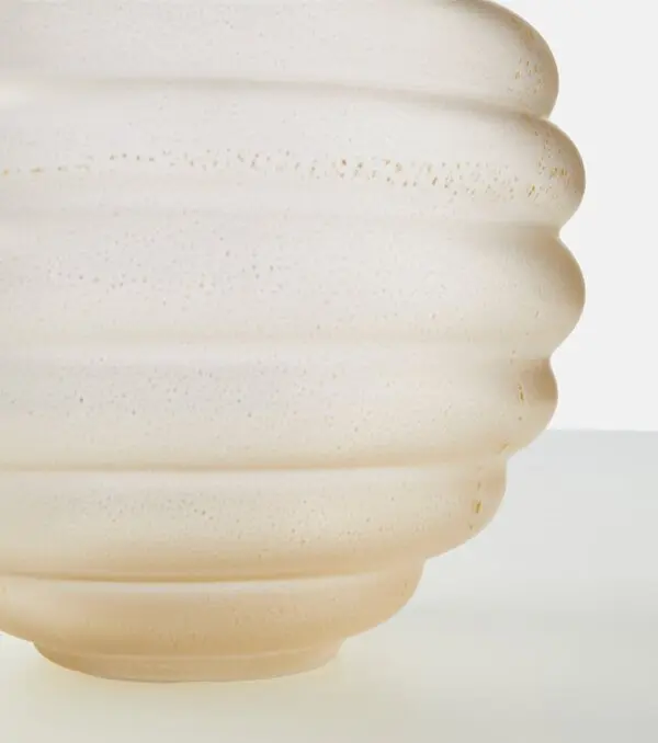 VENINI Frozen Murano Glass Vase Napoleone Martinuzzi - Transparent