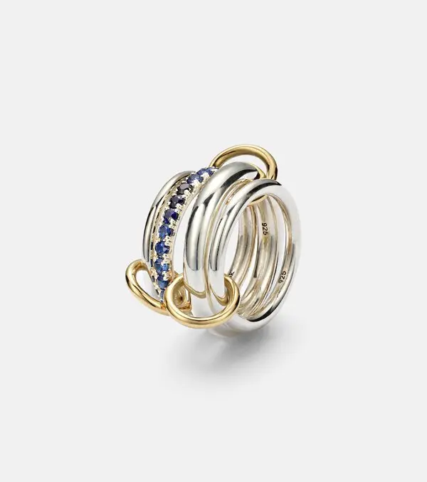 SPINELLI KILCOLLIN Janssen Sg 18kt Gold And Sterling Ring With Sapphires