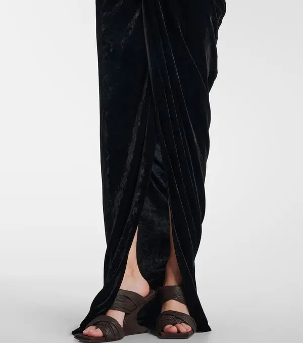 Rick Owens Ruched Gown
